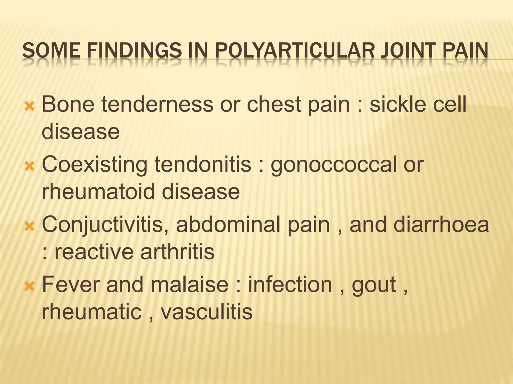 approach to joint pain in pediatrics and treatment of join painpptx | PPTX