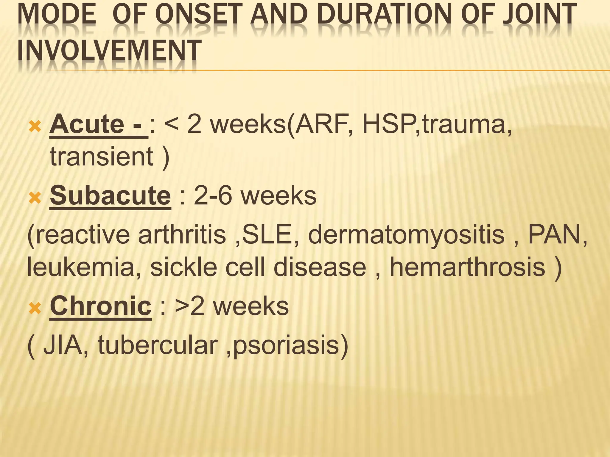 approach to joint pain in pediatrics and treatment of join painpptx | PPTX