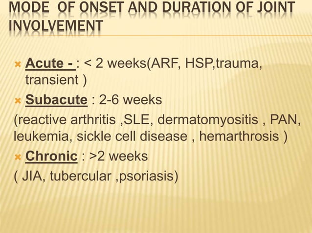 approach to joint pain in pediatrics and treatment of join painpptx ...