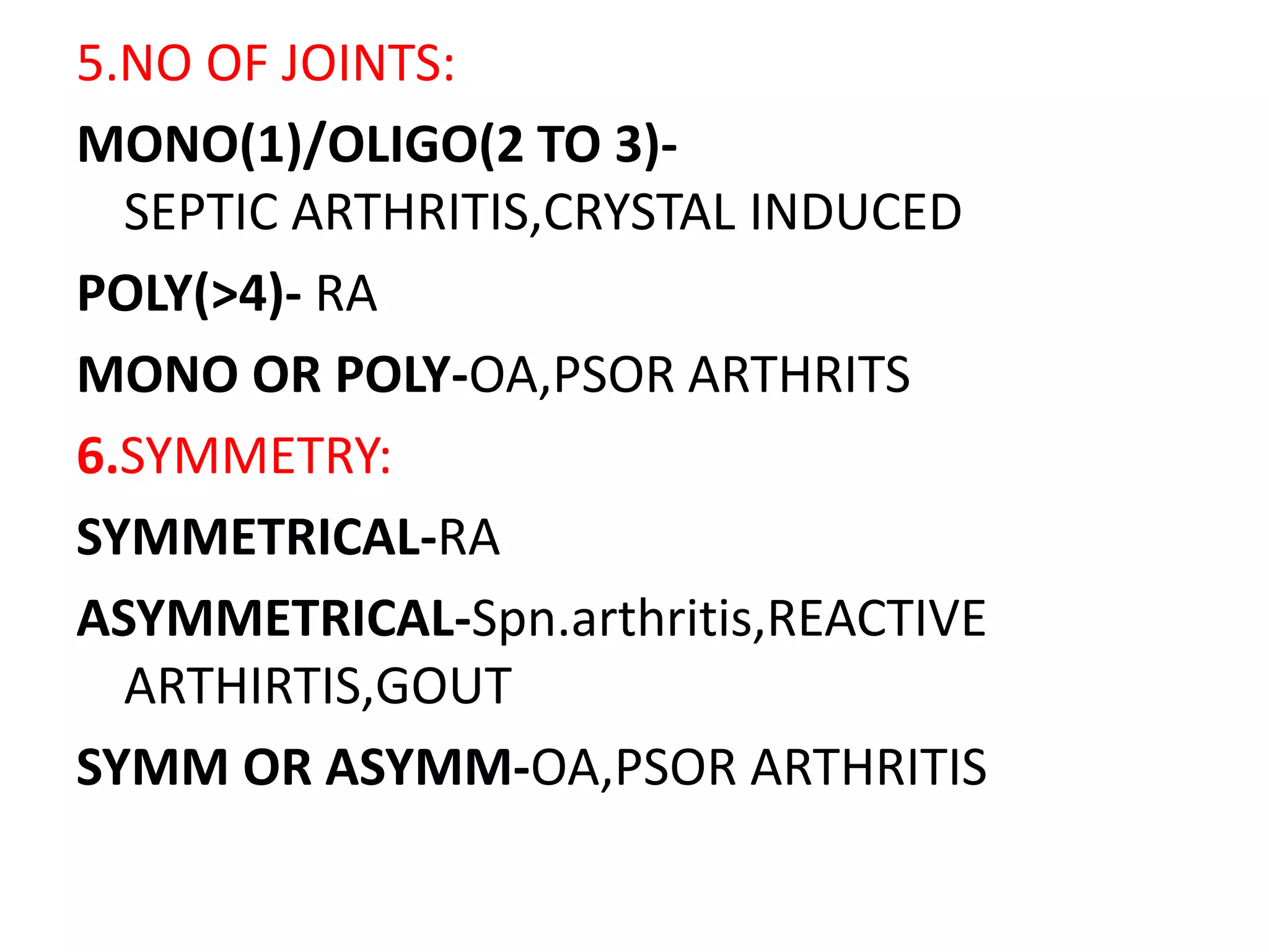 Approach to joint pains | PPTX