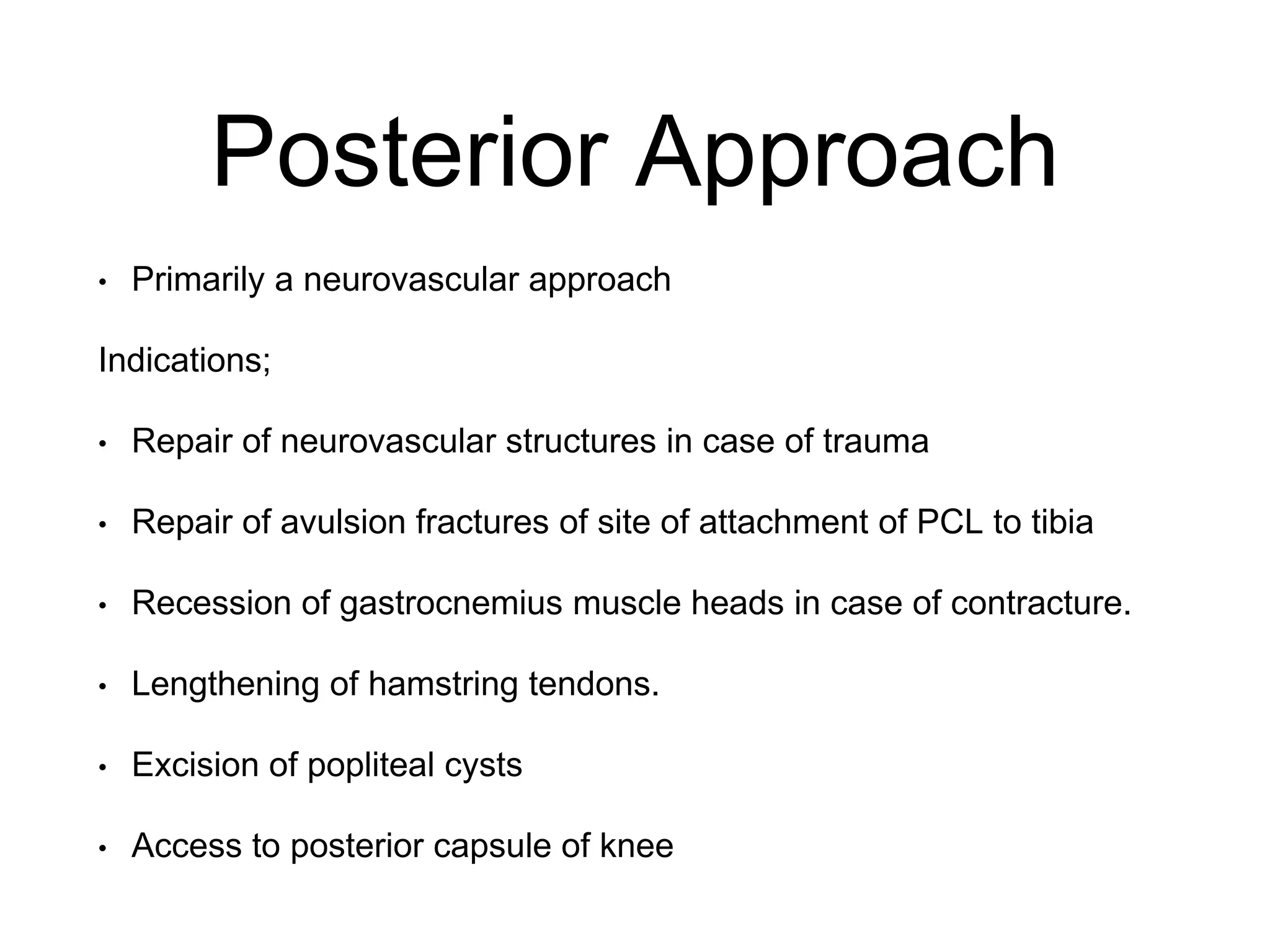Surgical Approach to Knee | PPTX