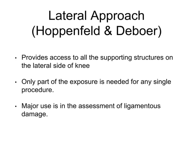 Surgical Approach to Knee | PPTX