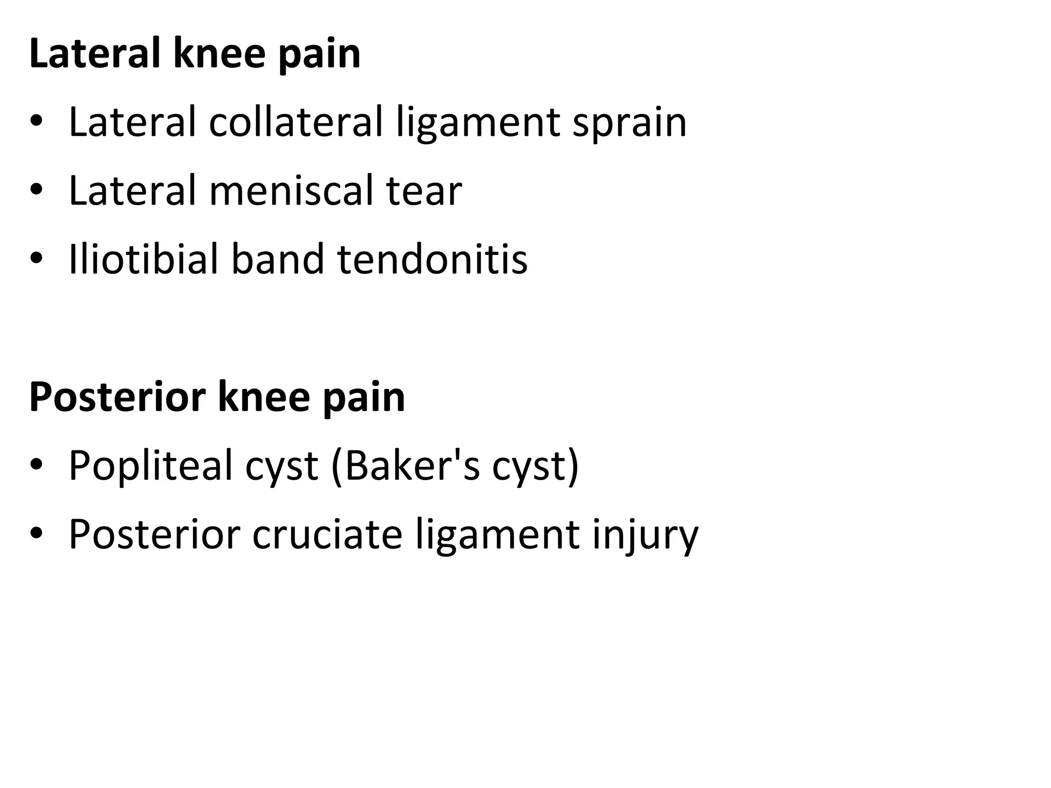Approach to knee pain | PPT