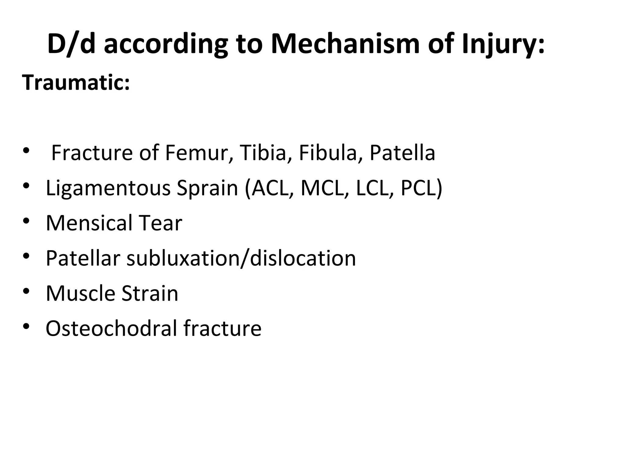 Approach to knee pain | PPT
