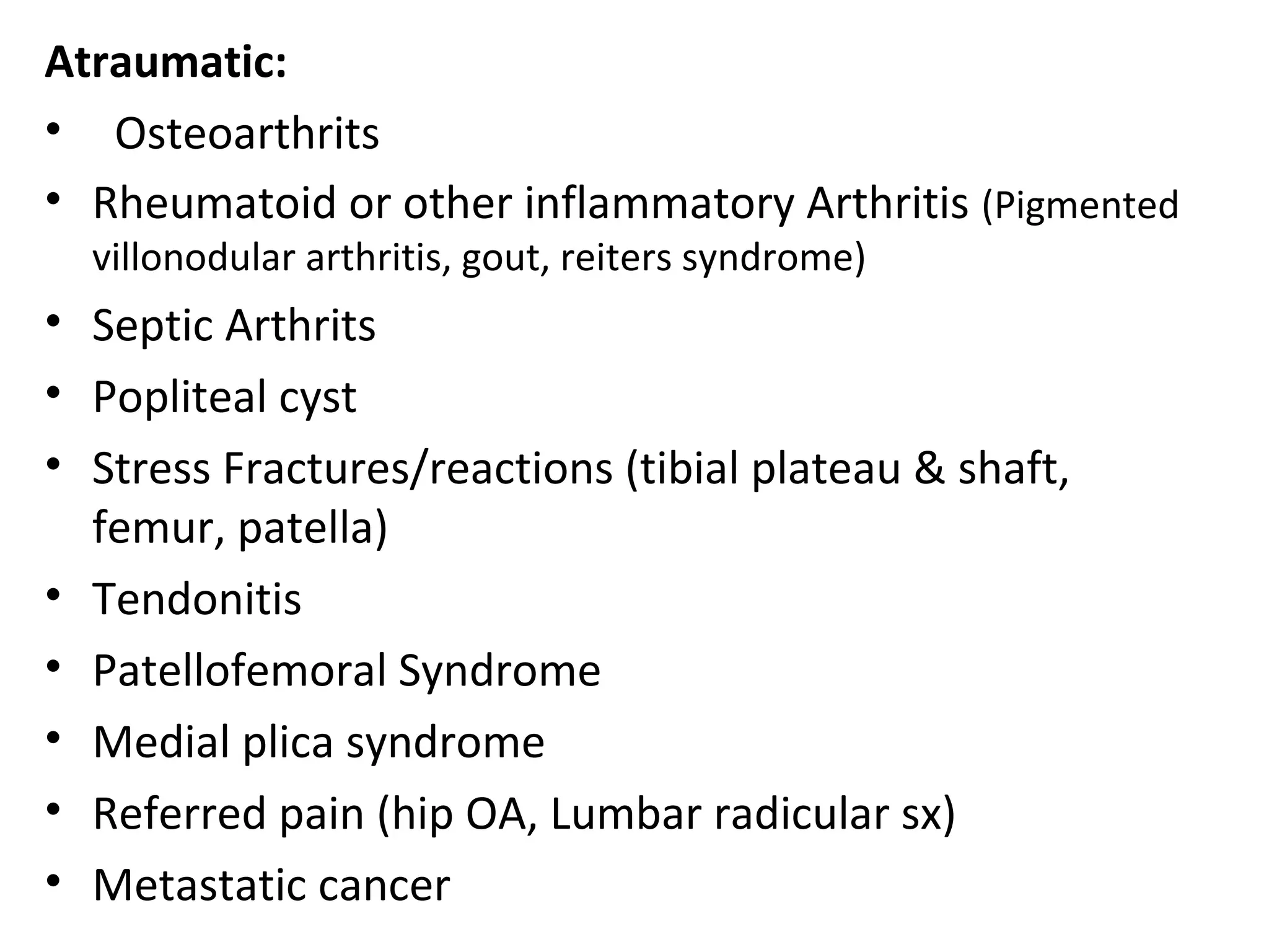 Approach to knee pain | PPT