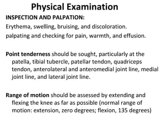 Approach to knee pain | PPT