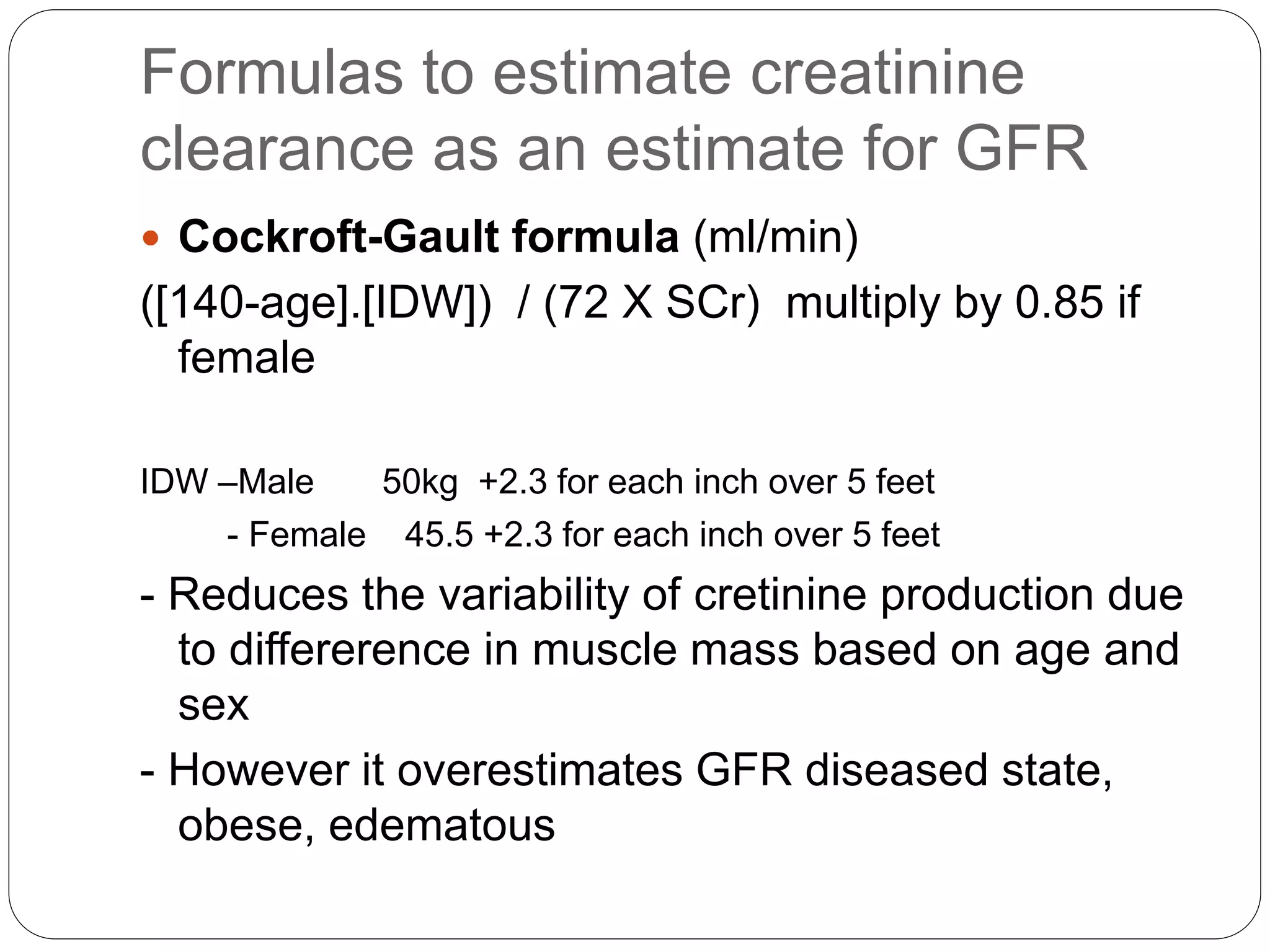 Approach to laboraratory diagnosis of acute and chronic renal failure ...