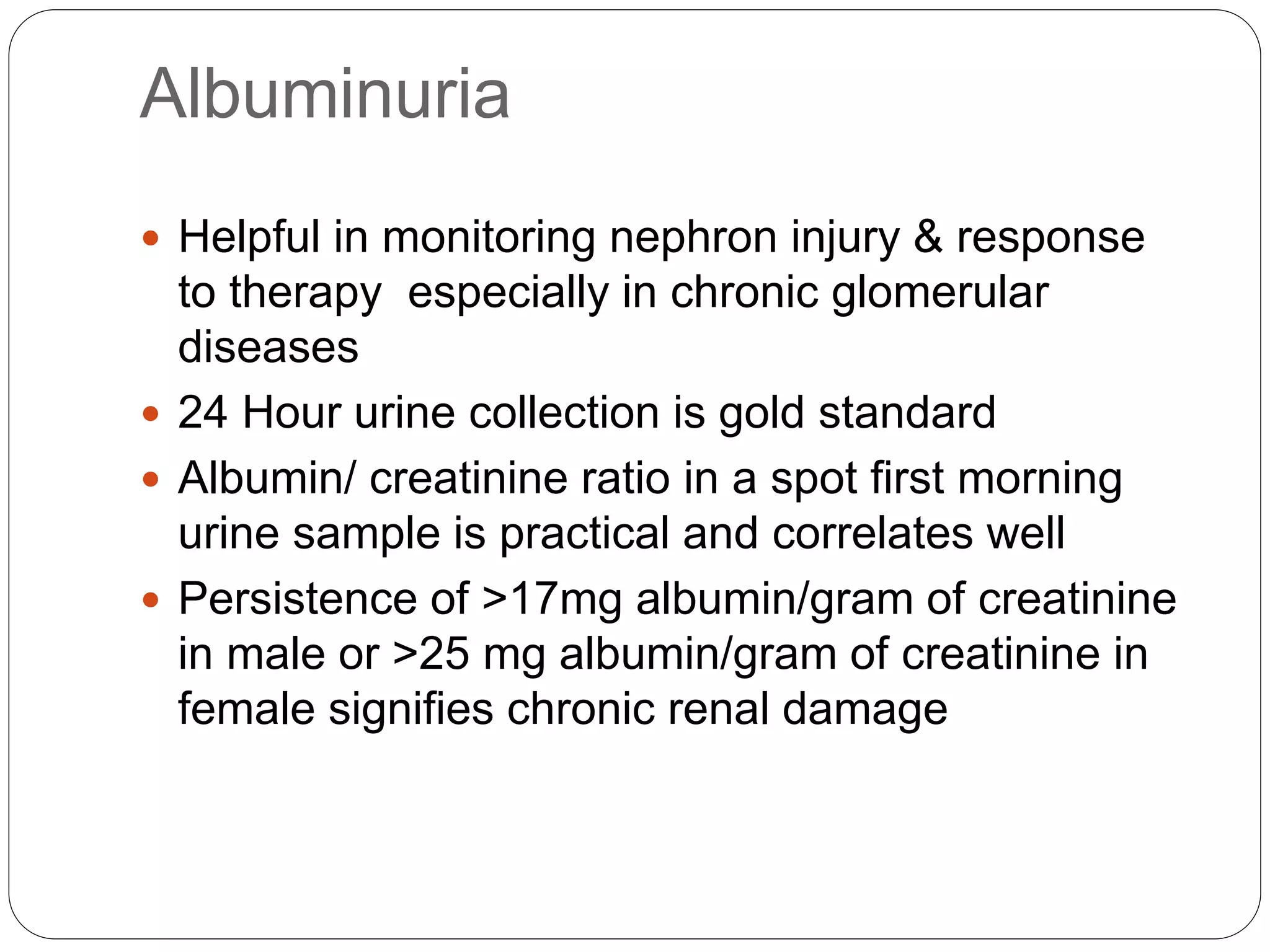 Approach to laboraratory diagnosis of acute and chronic renal failure ...
