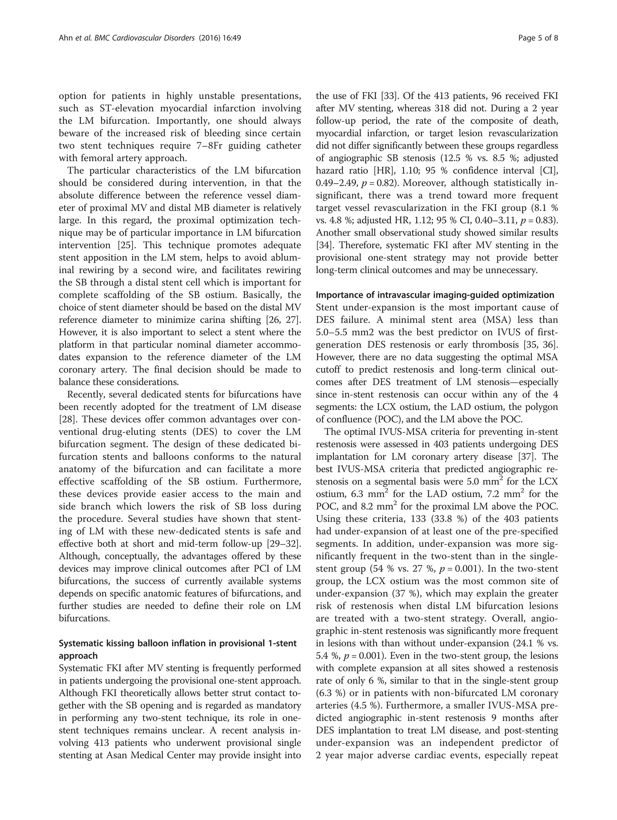 Approach to left main bifurcation stenting | PDF