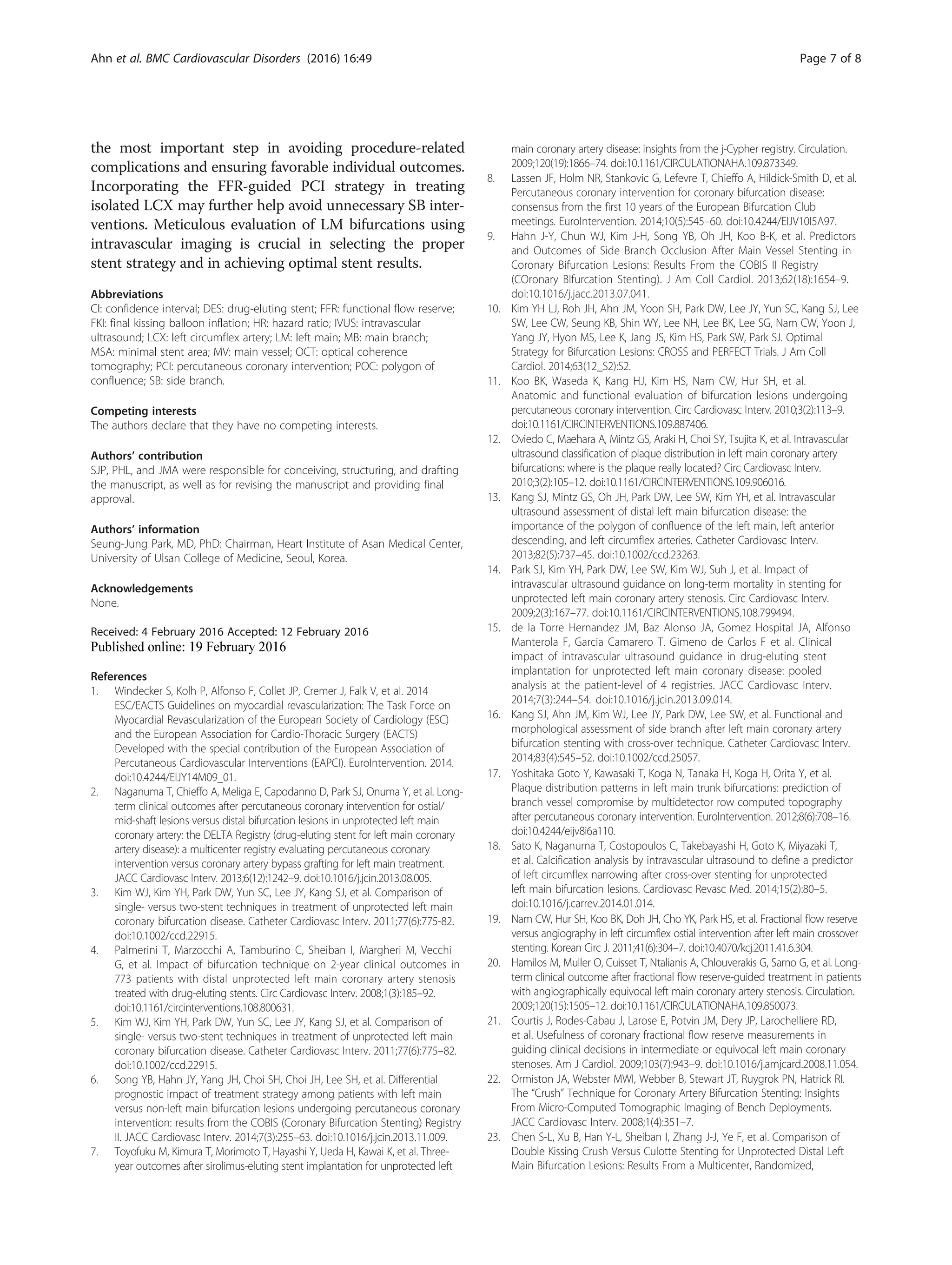 Approach to left main bifurcation stenting | PDF