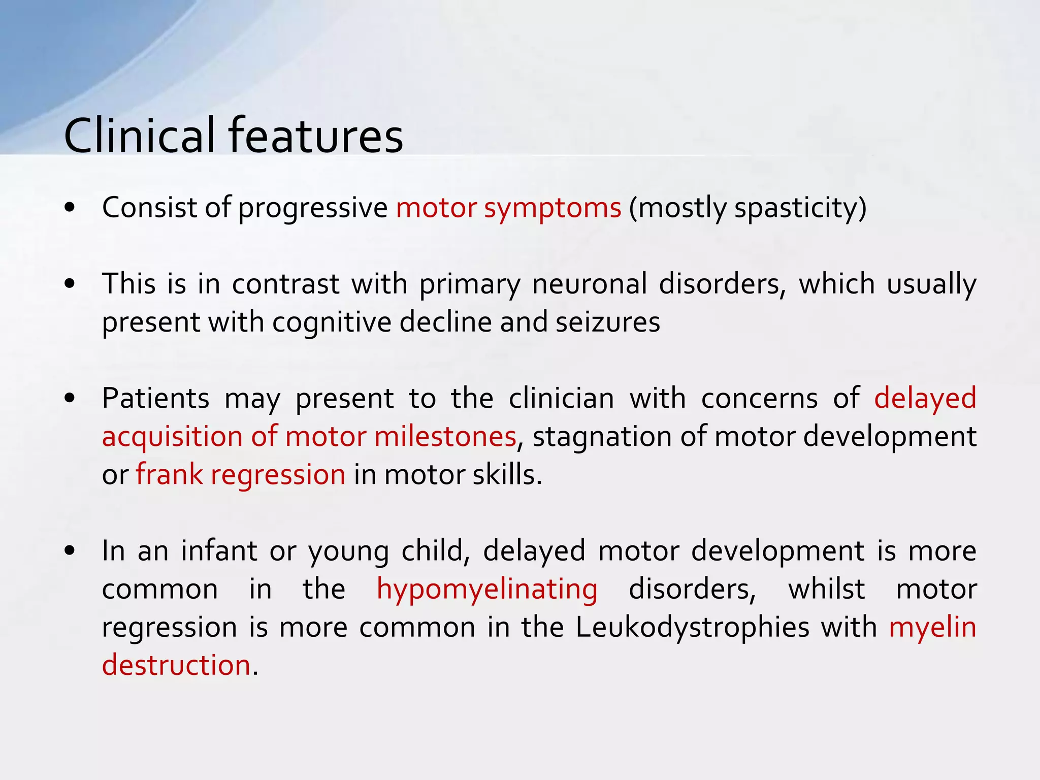 Approach to leukodystrophy | PPTX