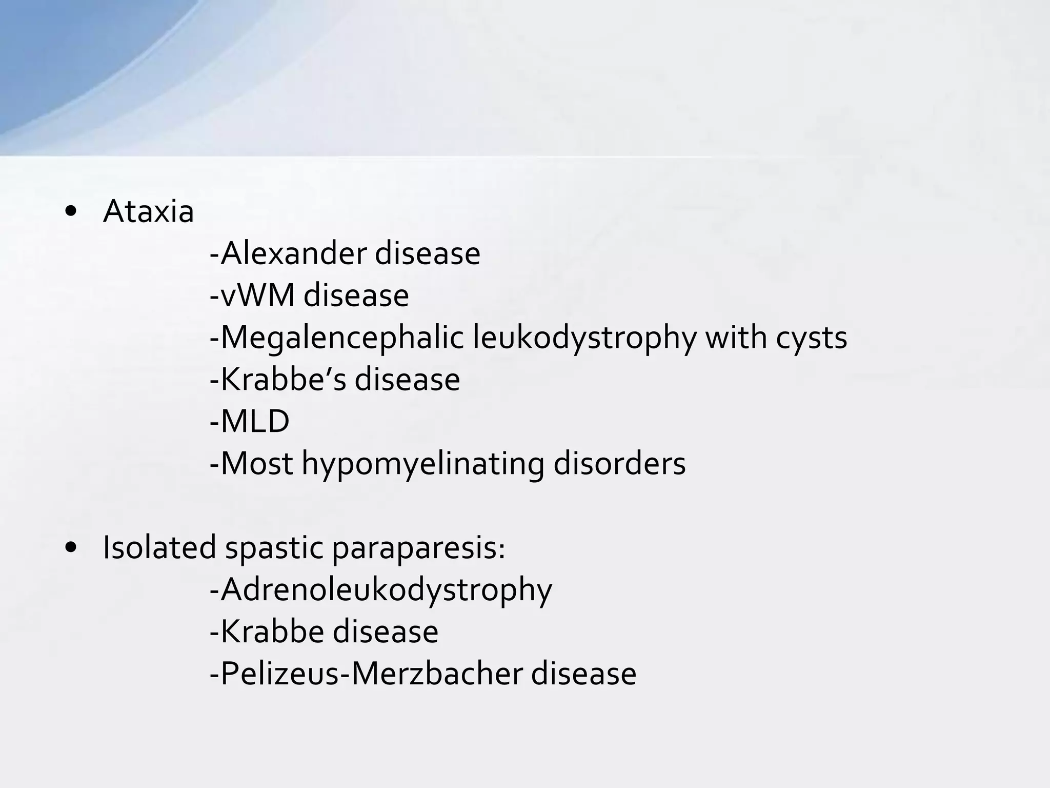 Approach to leukodystrophy | PPTX
