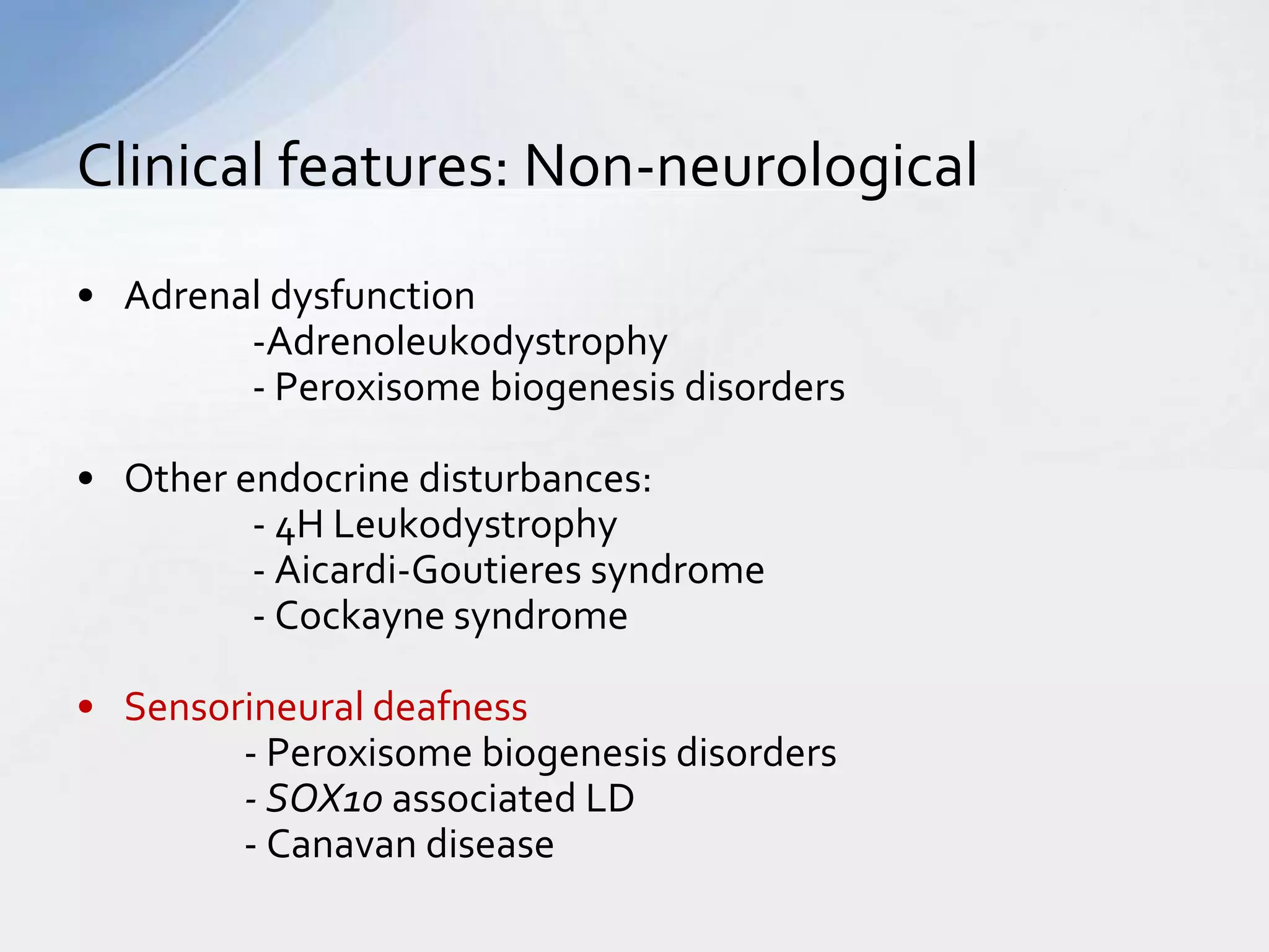 Approach to leukodystrophy | PPTX