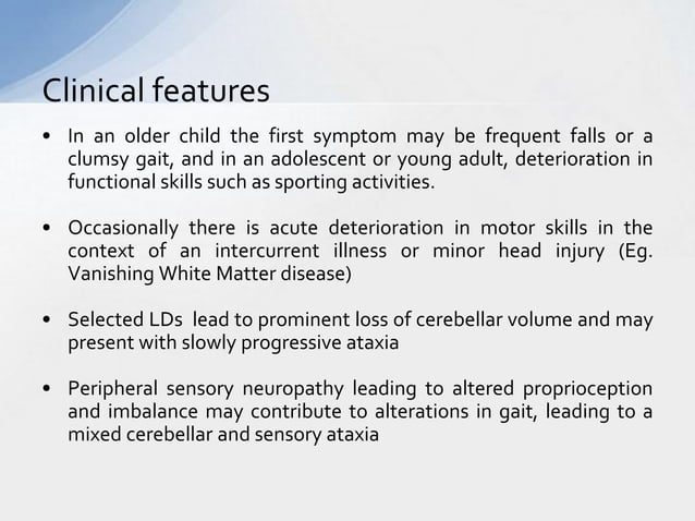 Approach to leukodystrophy | PPTX | Brain and Nervous System Disorders ...