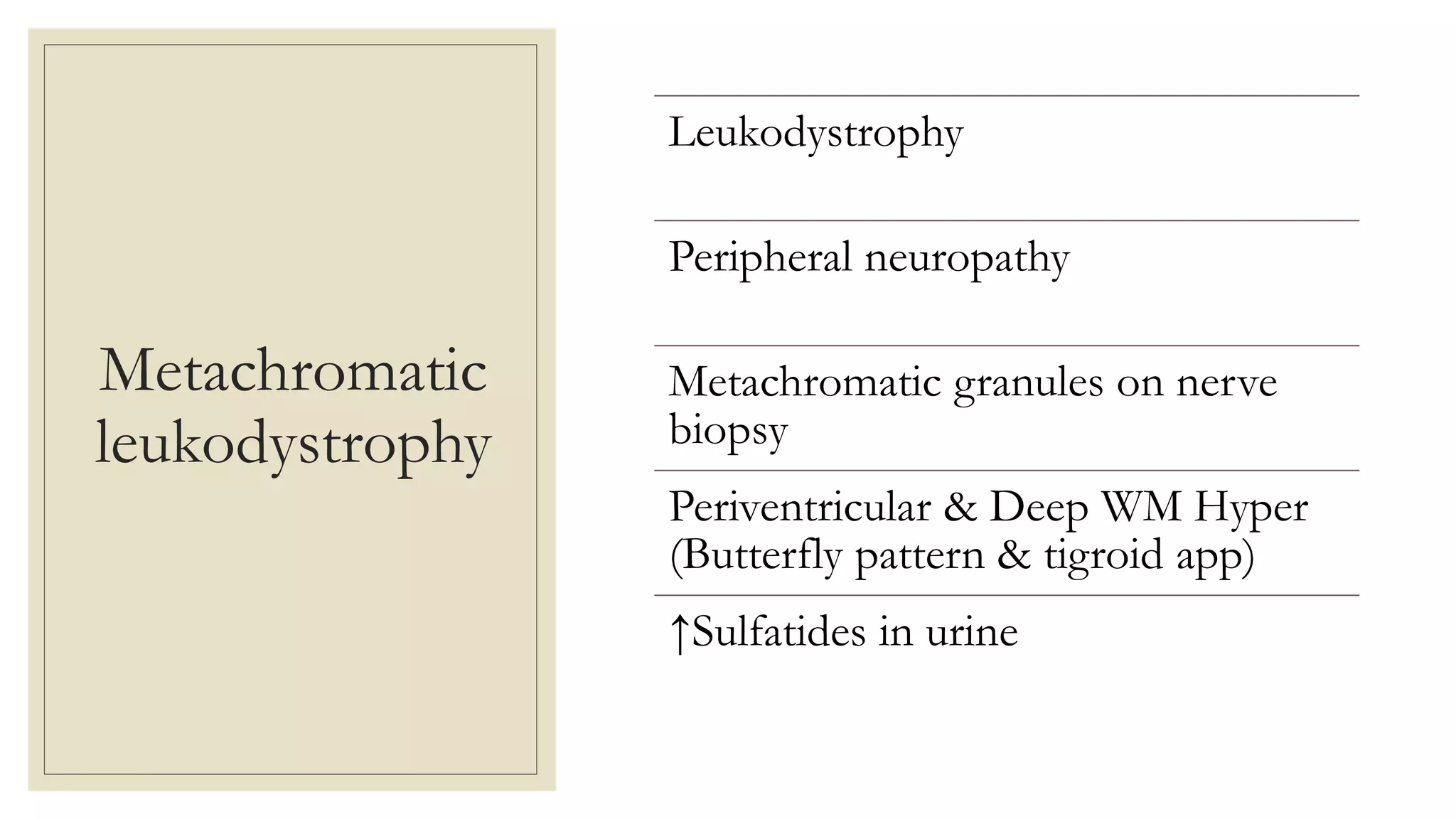 Approach to Leukodystrophy | PPTX