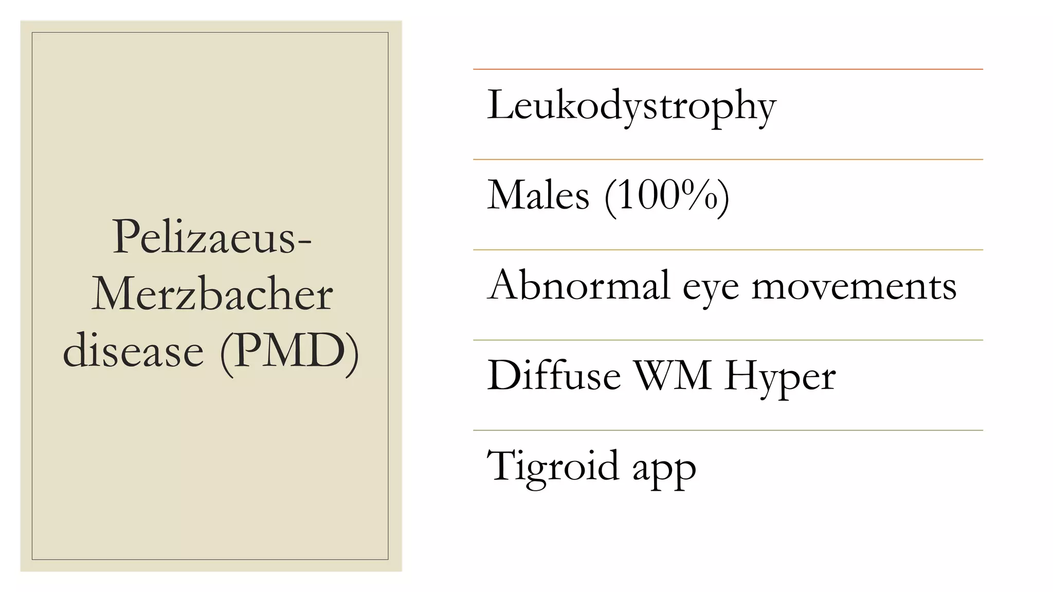 Approach to Leukodystrophy | PPTX