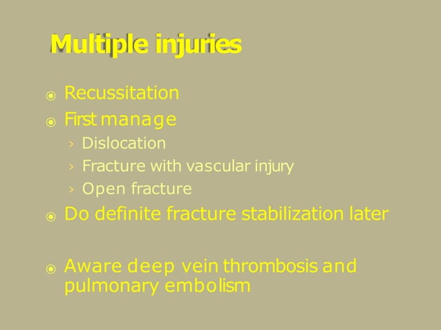approach to limb injury post trauma atls | PPTX | First Aid | Injuries