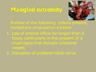approach to limb injury post trauma atls | PPTX