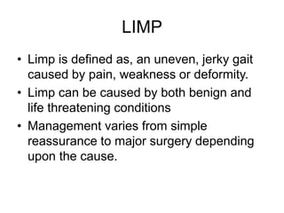 Approach to limping child converted | PDF