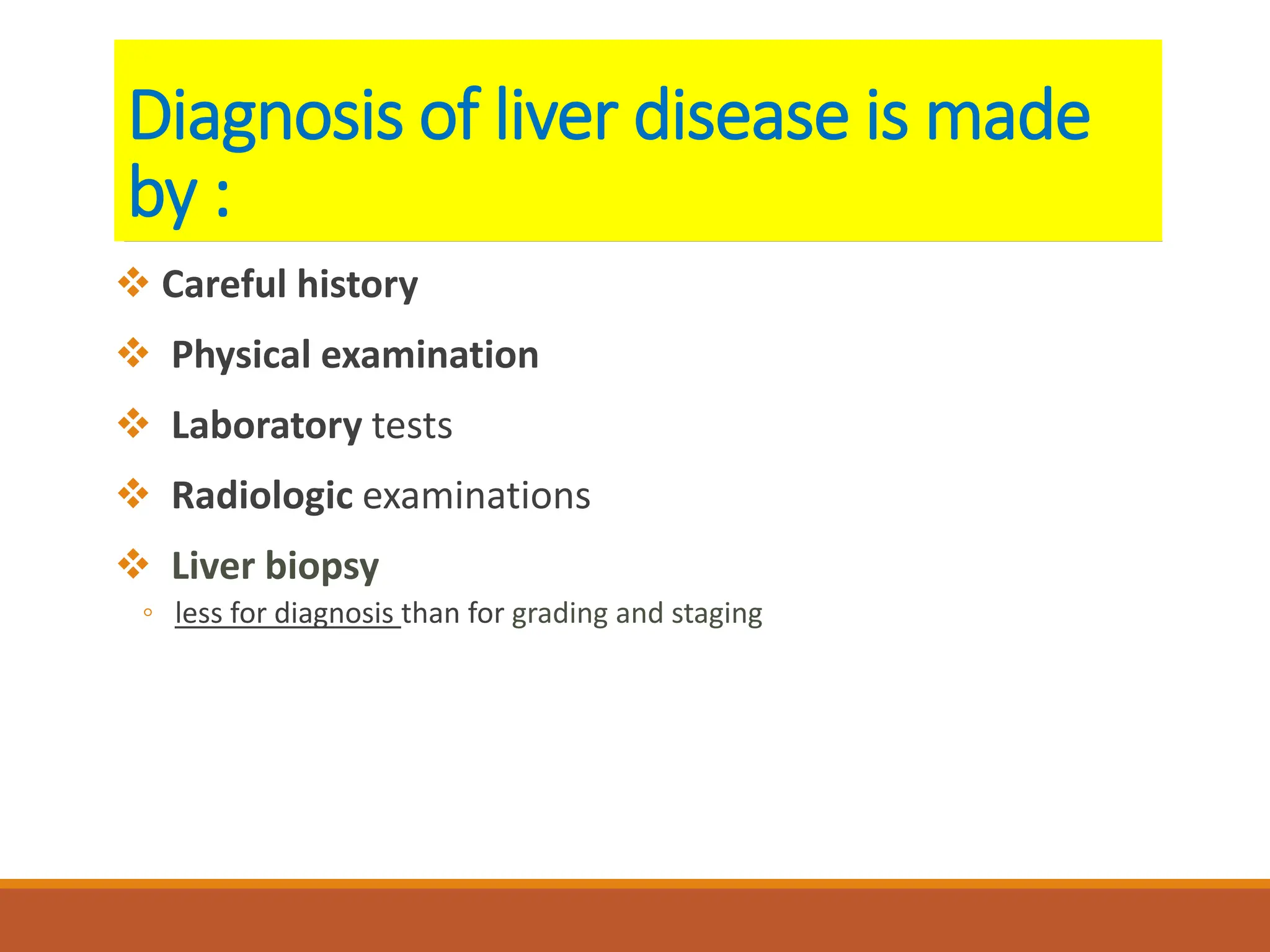 APPROACH TO DIAGNOSIS OF LIVER DISEASES.ppt
