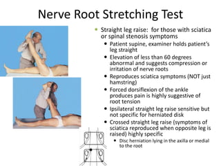 Crossed Straight Leg Raise Test
