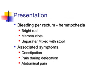 •Approach to lower gastrointestinal bleeding.ppt
