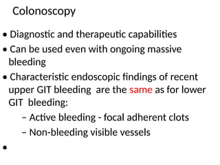 APPROACH TO LOWER GI TRACT BLEEDING.pptx