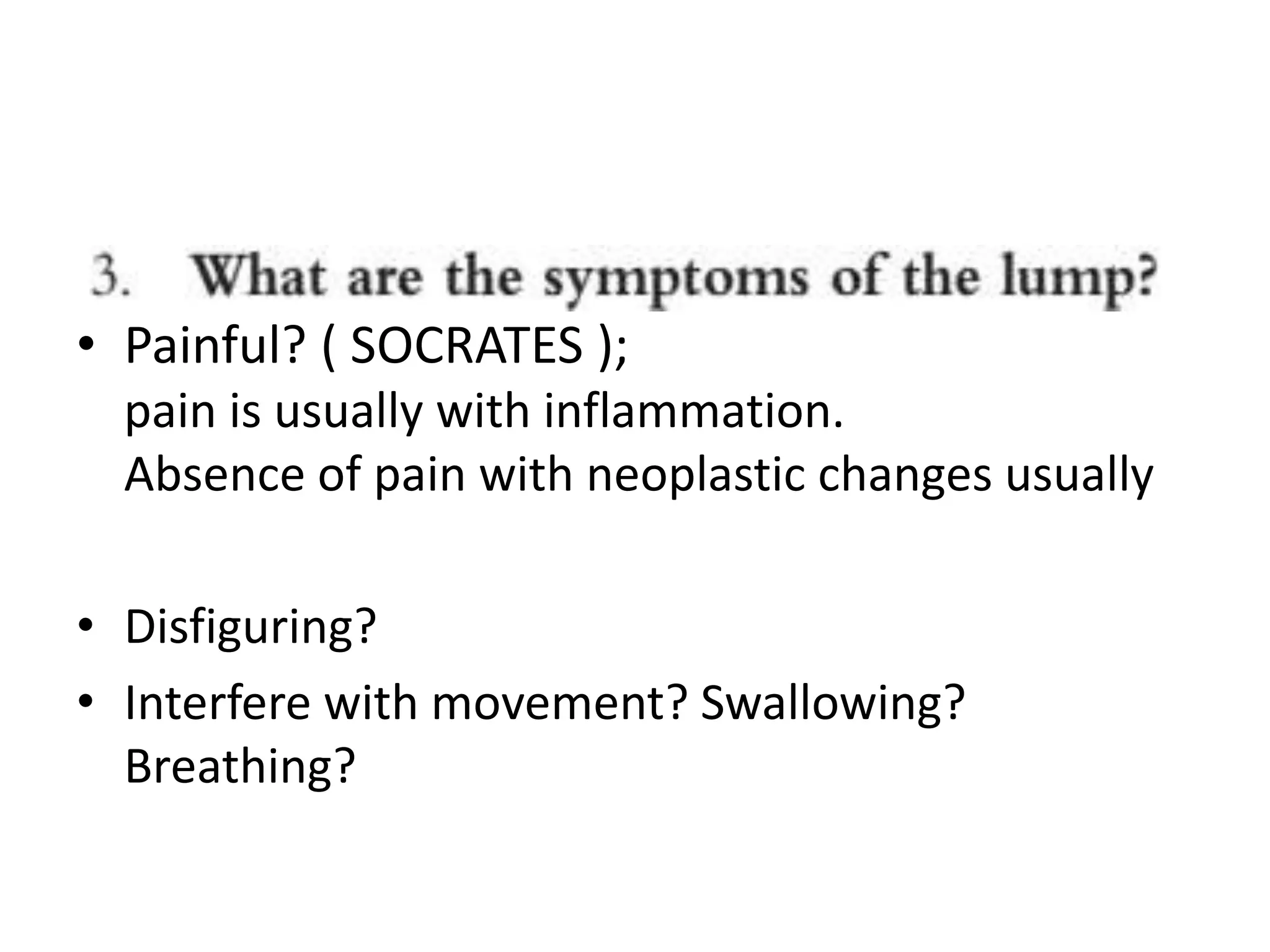 Approach to lump | PPTX