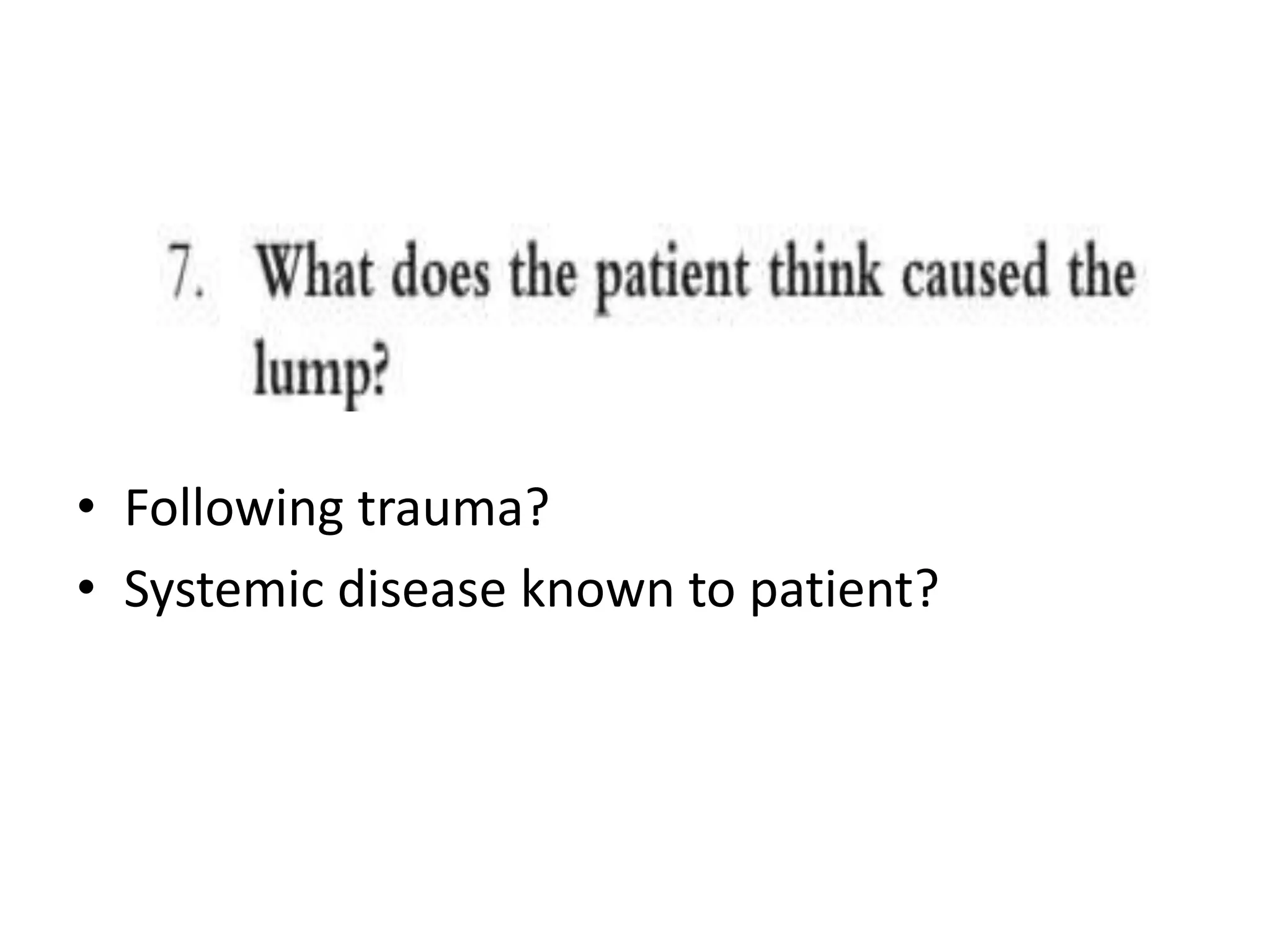 Approach to lump | PPTX