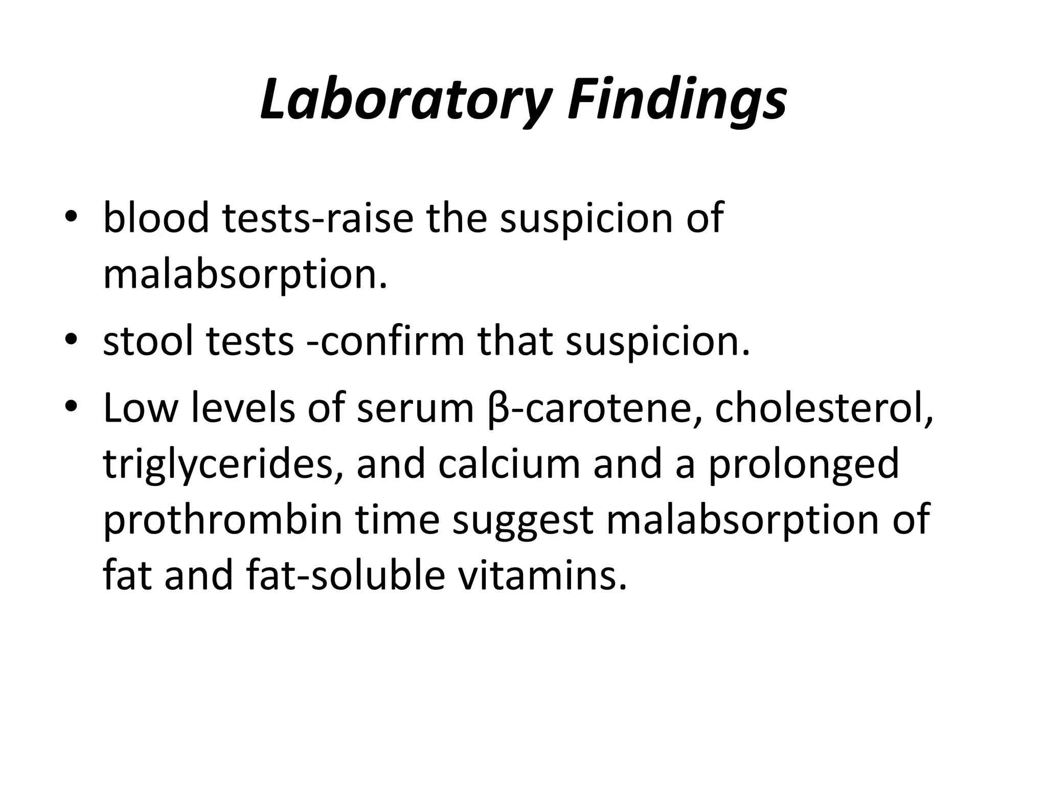 Approach to malabsorption syndromes | PPTX