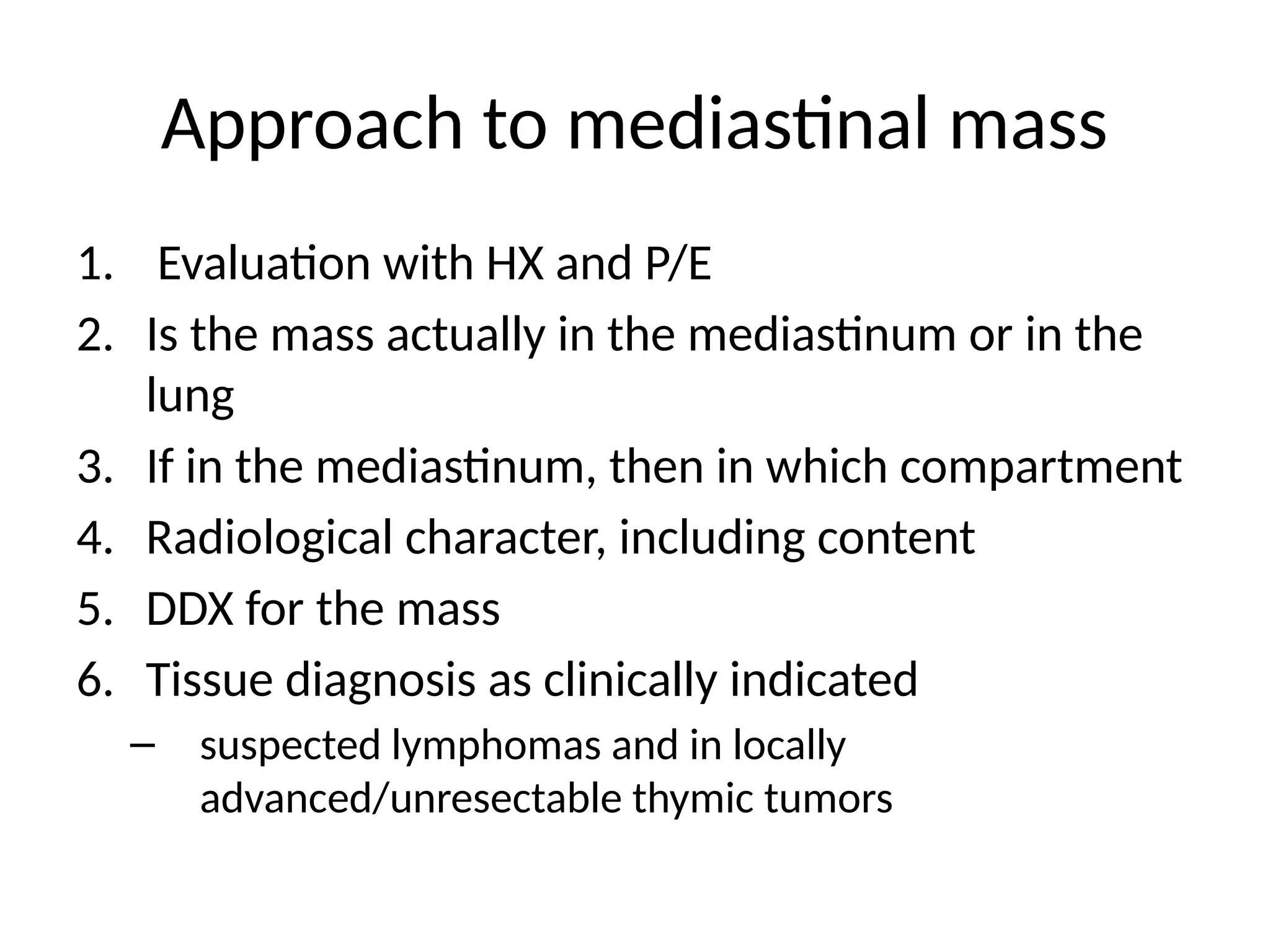 Approach to Mediastinal Mass powerpoint ppt.pptx