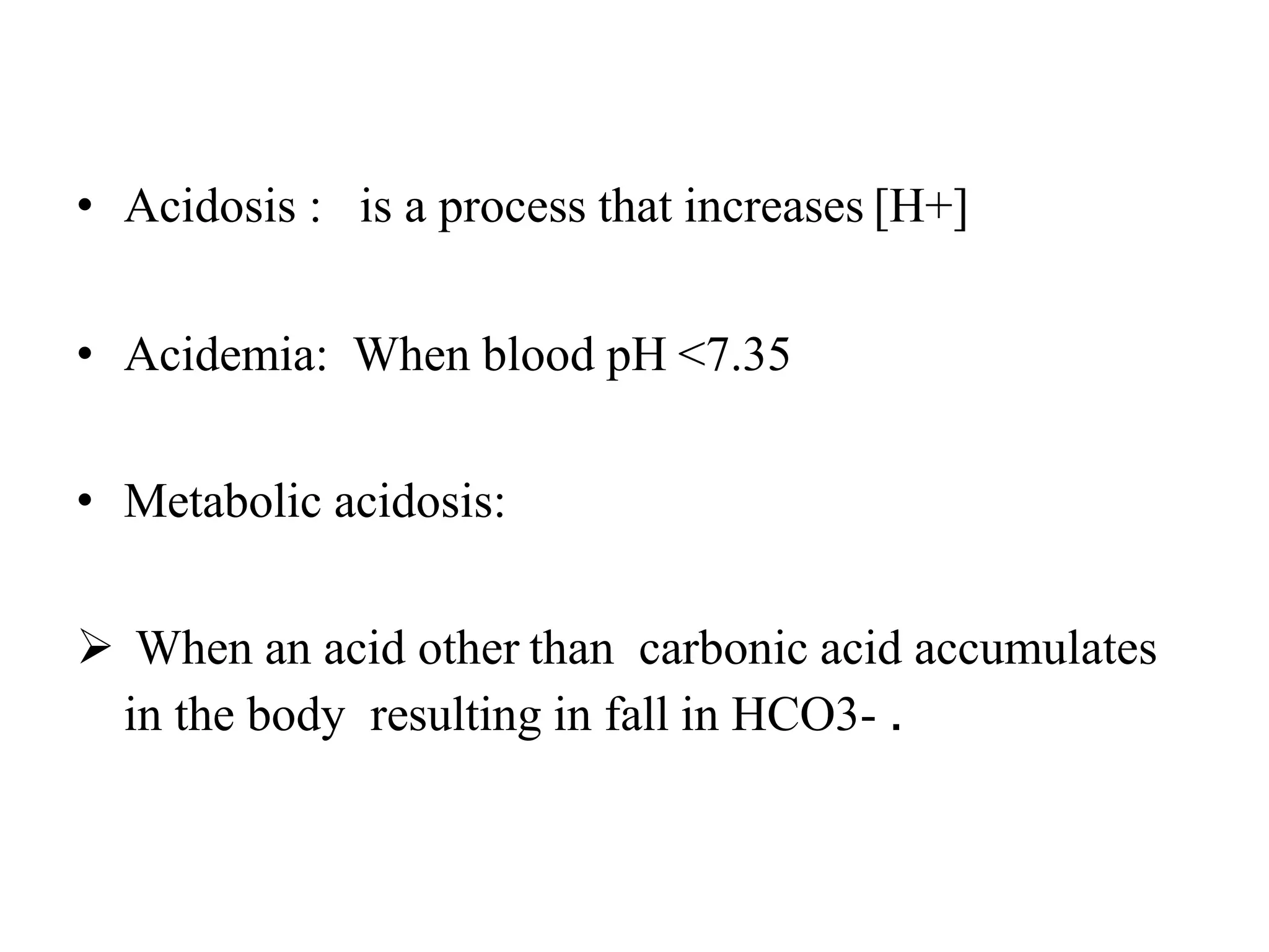 Approach to child with metabolic acidosis | PPTX