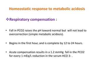 Approach to child with metabolic acidosis | PPTX