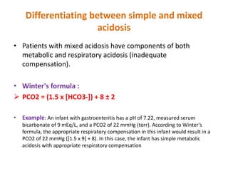 Approach to child with metabolic acidosis | PPTX
