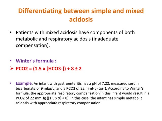 Approach to child with metabolic acidosis | PPTX