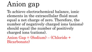 Approach to metabolic acidosis | PPTX