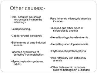 Approach to microcytic anemia | PPTX