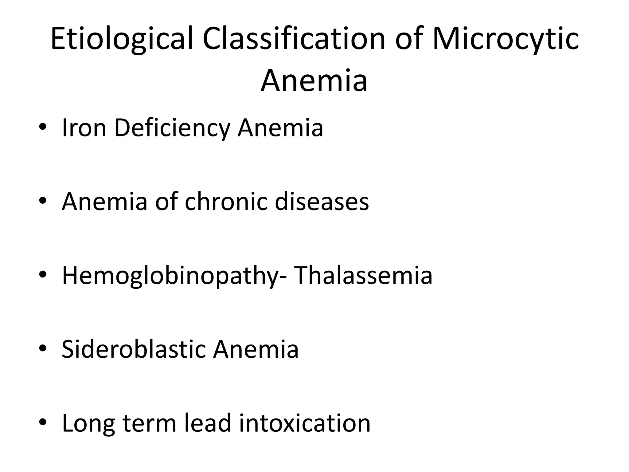 Approach to microcytic hypochromic anemia | PPTX