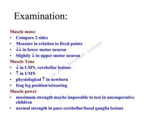 Approach to motor weakness | PPT