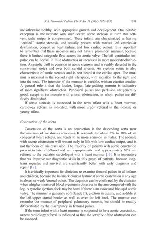 Differential diagnosis and approach to a heart murmur in term infants | PDF