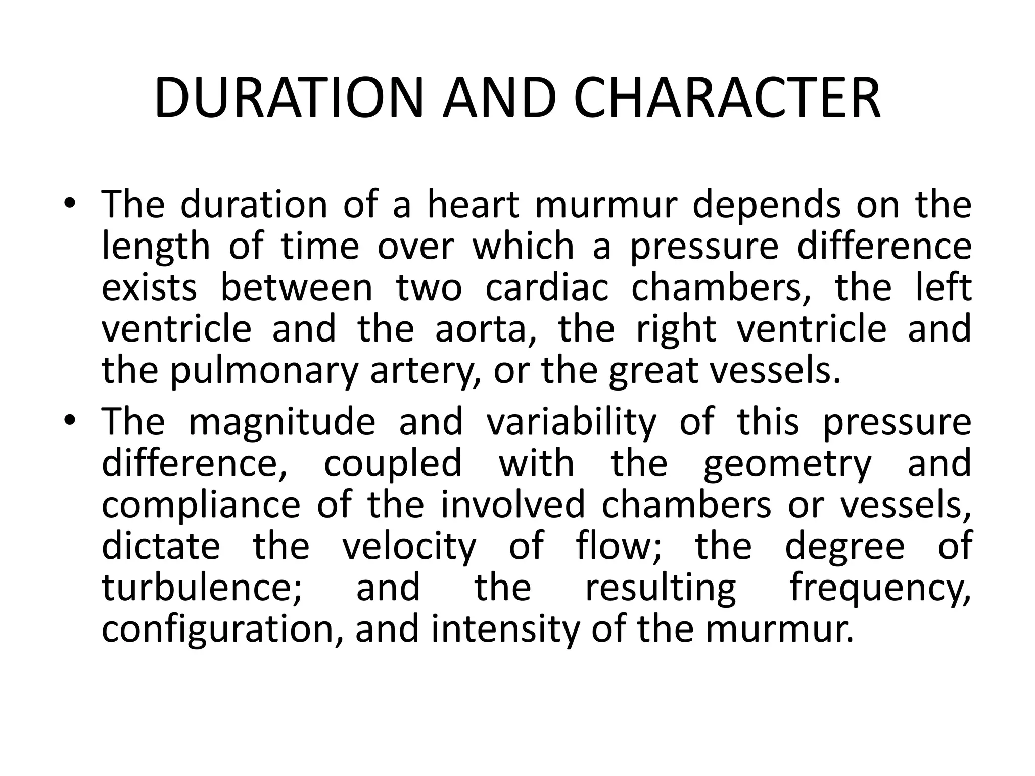 Approach to Heart Murmurs | PPTX