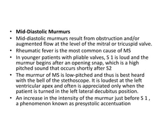 Approach to Heart Murmurs | PPTX