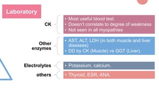 Approach to muscle disorders | PPTX