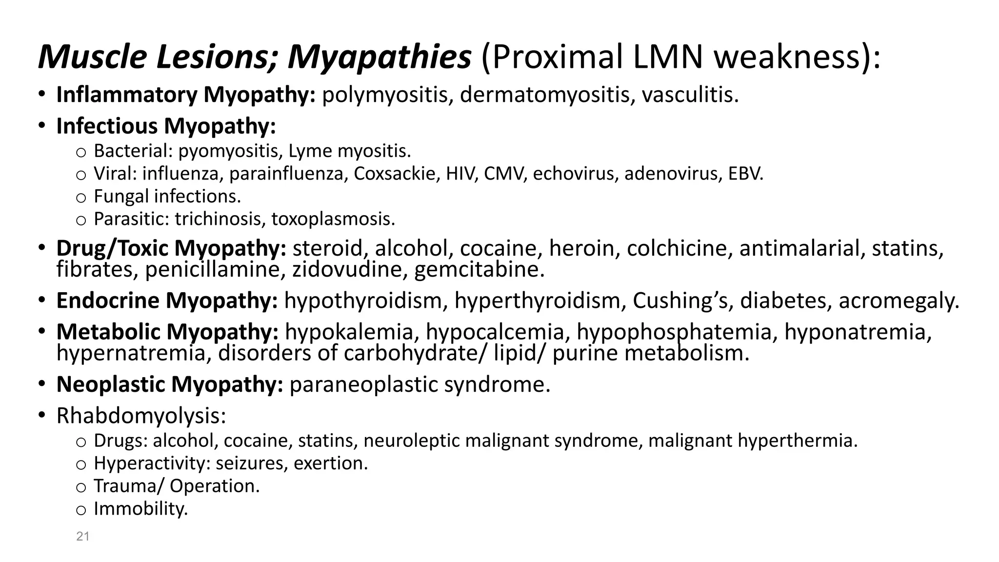 Approach to muscle weakness | PDF