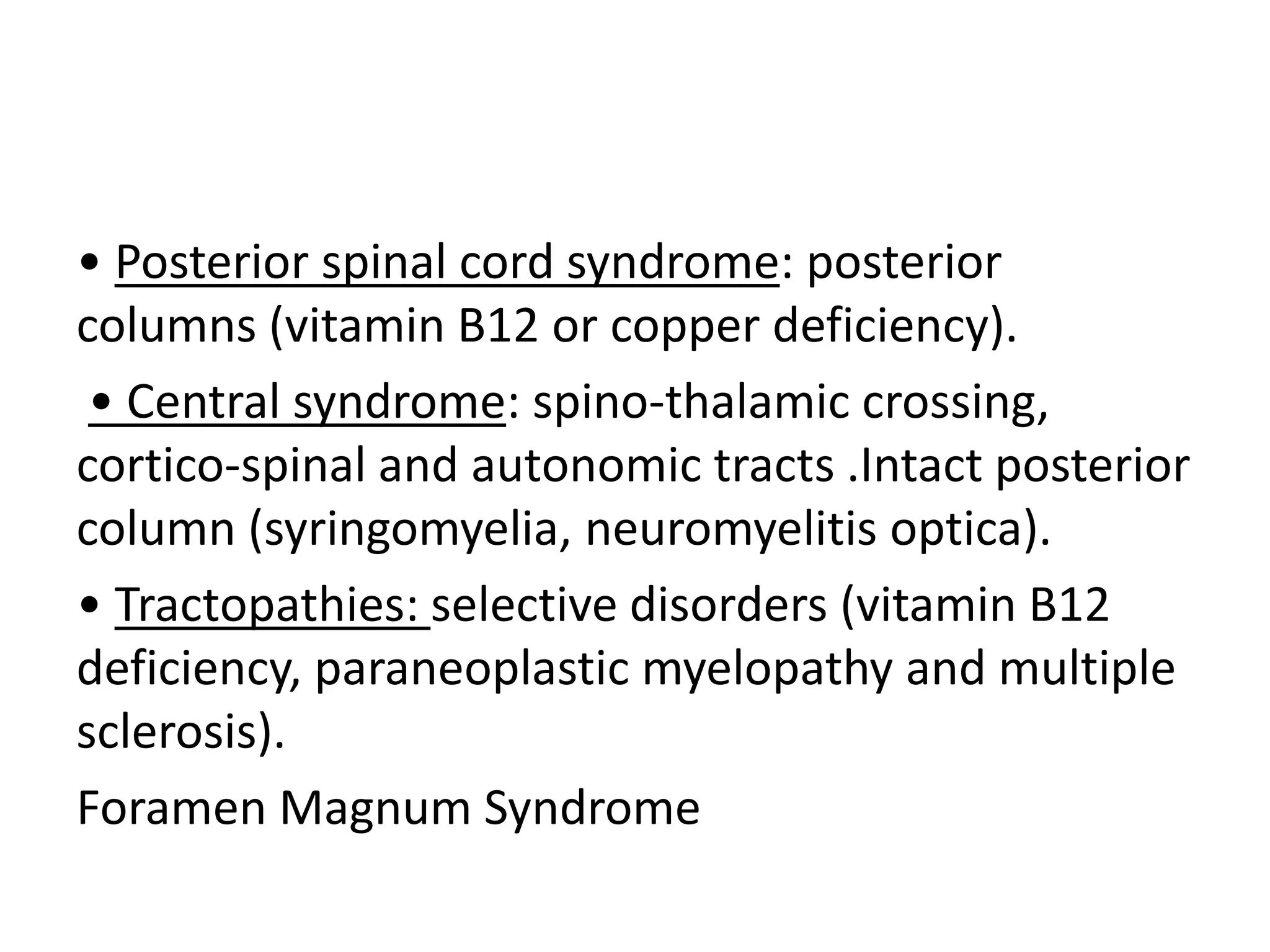 Approach to myelopathy | PPTX