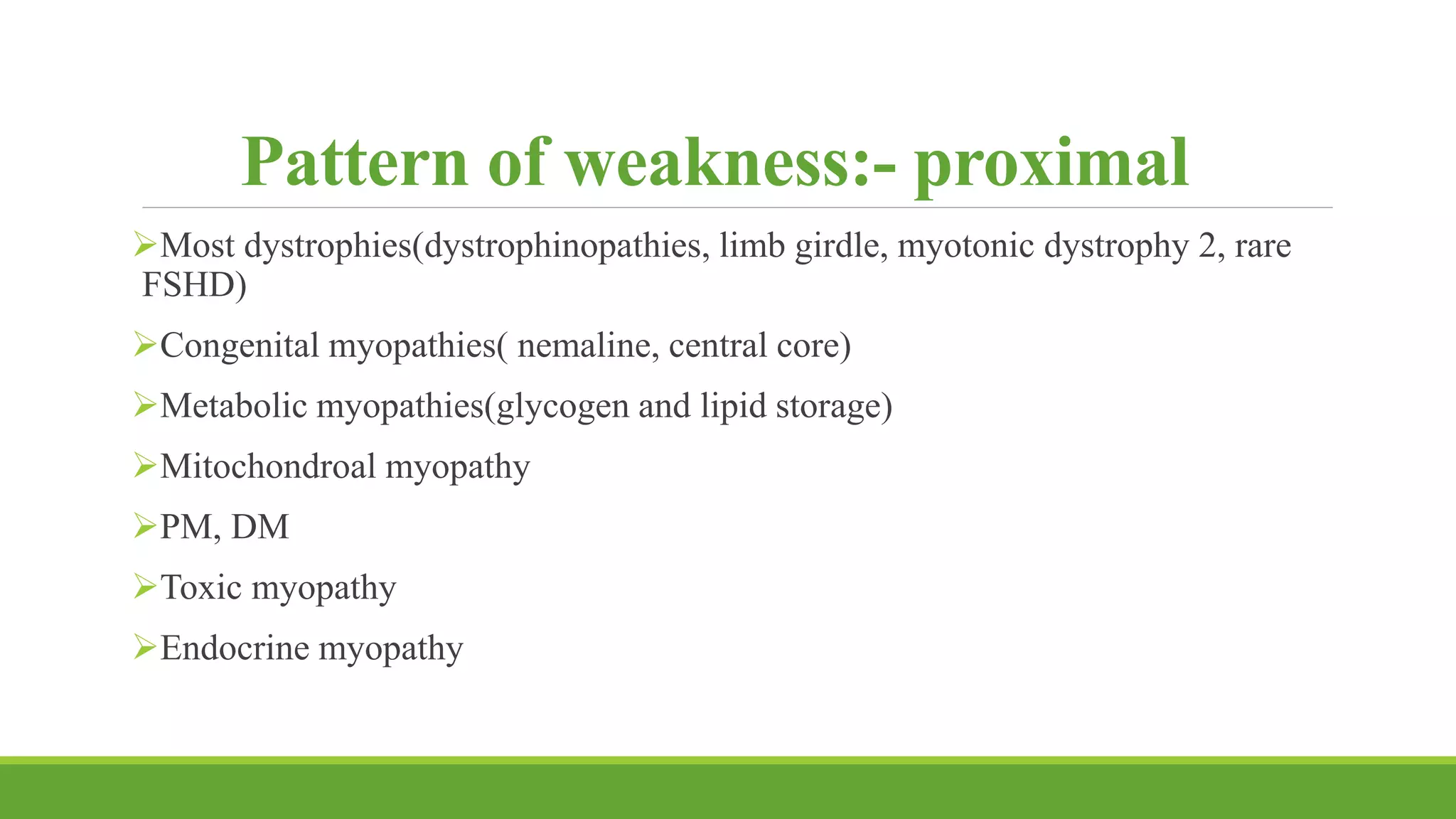 Approach to myopathy | PPTX