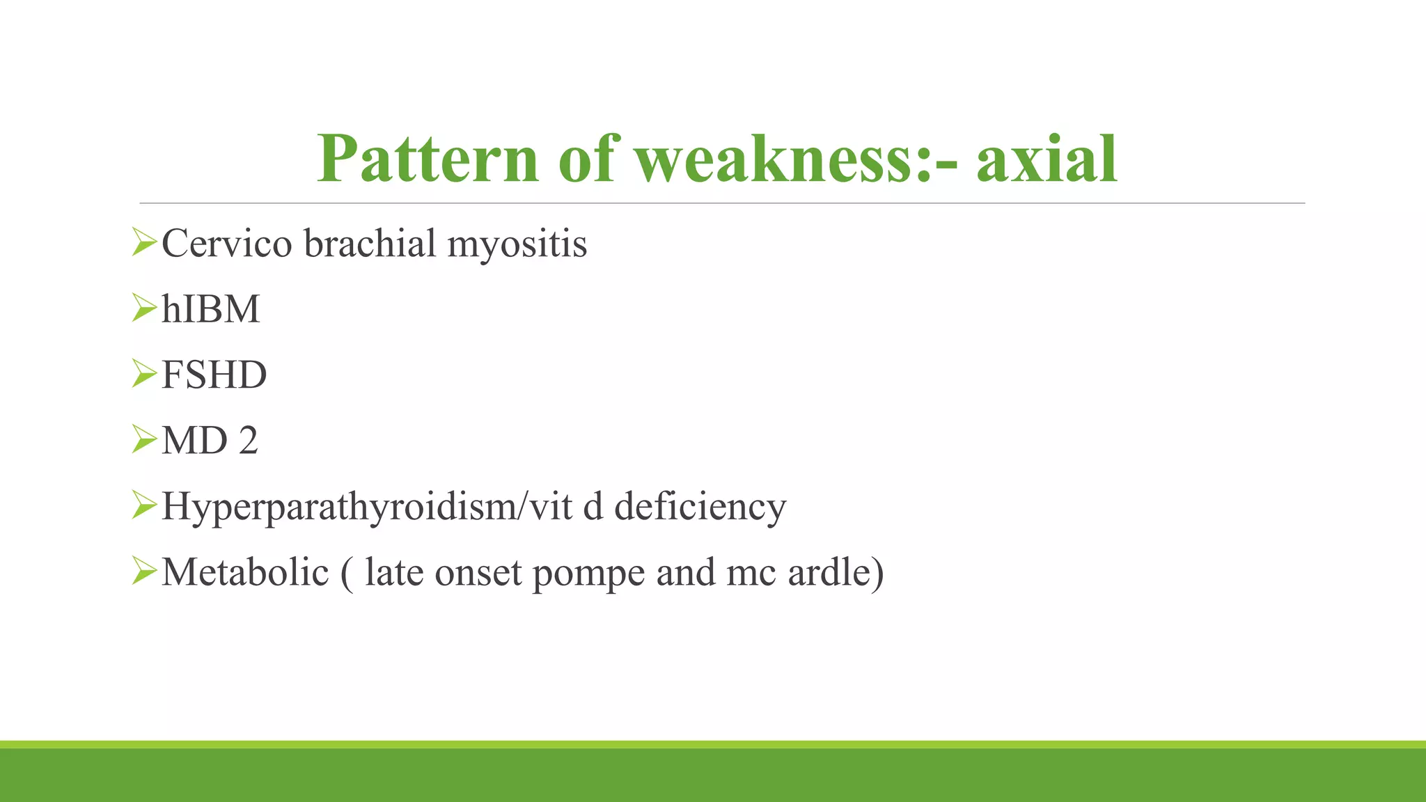 Approach to myopathy | PPTX