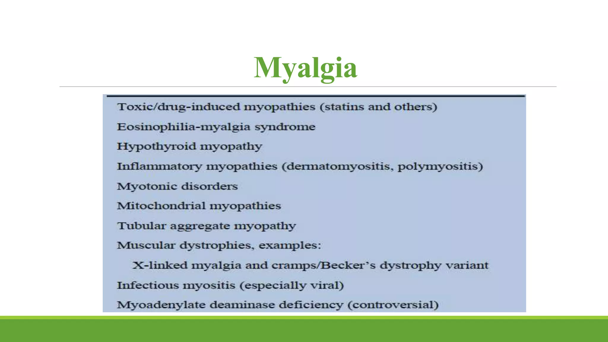 Approach to myopathy | PPTX
