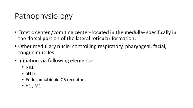 Approach to nausea and vomting- general medicine- gastroenterology ...
