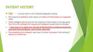 Approach to neck masses | PPTX